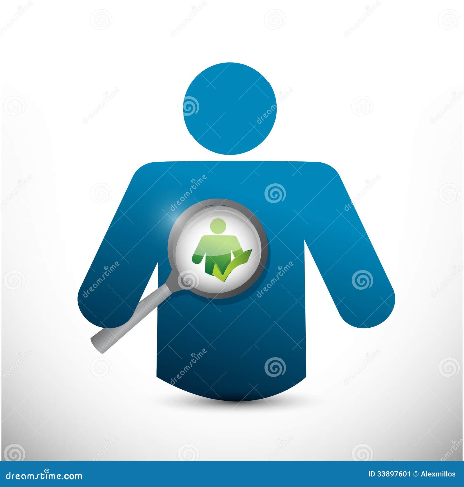 Searching for the Right Candidate Illustration Stock Illustration ...