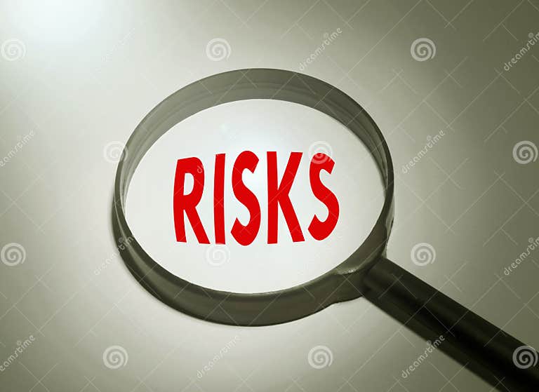 Searching risks stock photo. Image of invest, magnifier - 80650788
