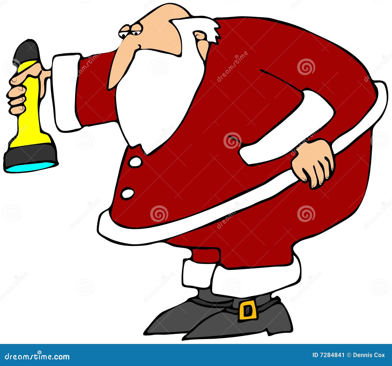 Searching Santa stock illustration. Illustration of christmas - 7284841