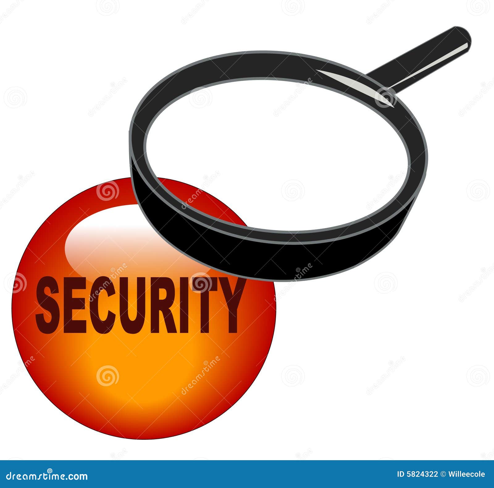 Searching for security stock vector. Illustration of search - 5824322
