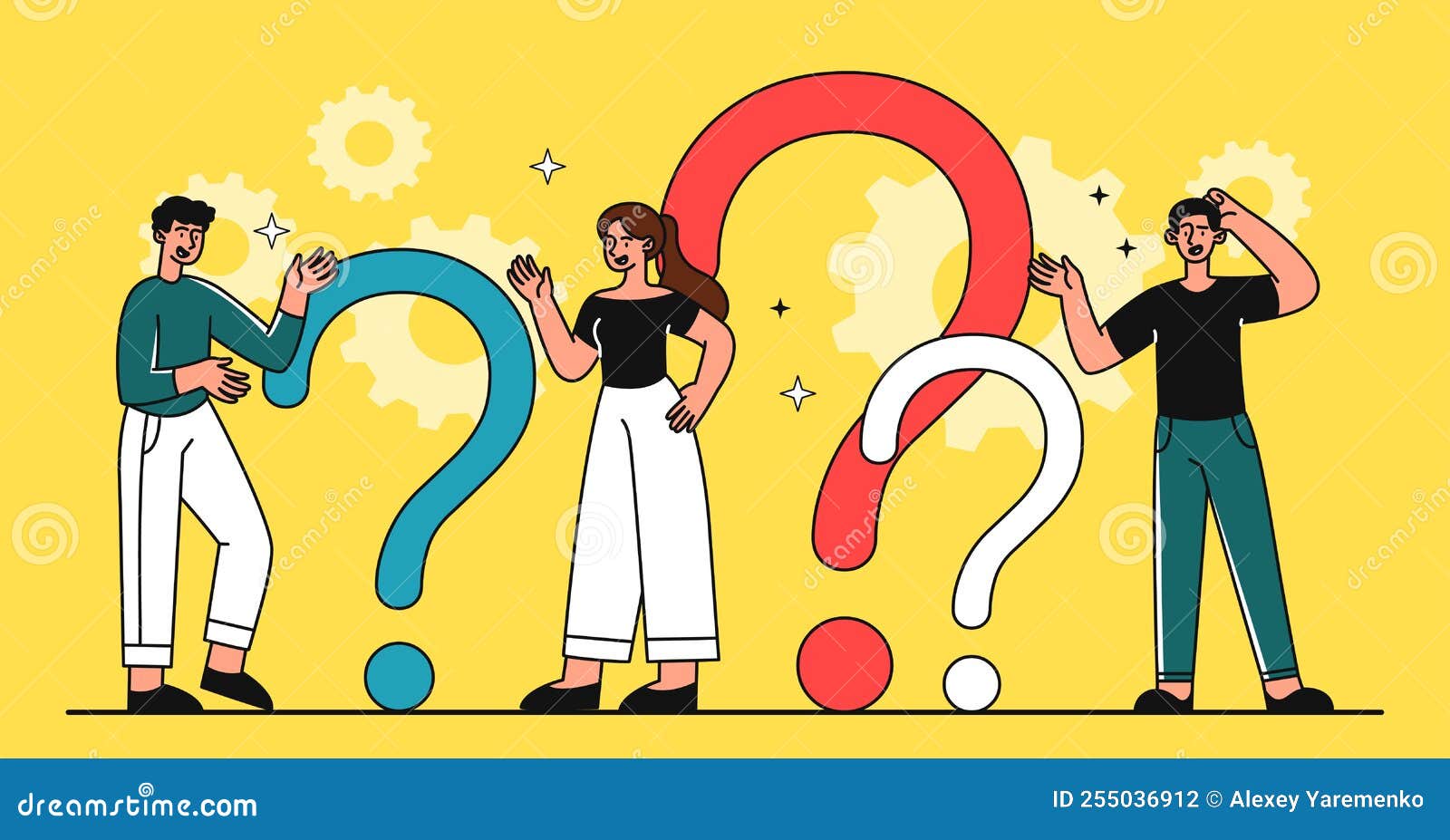 Searching for solution stock vector. Illustration of problem - 255036912