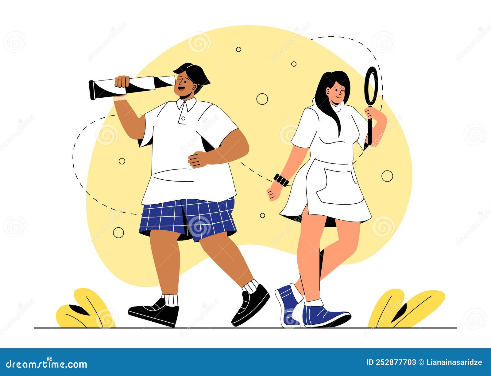 Searching for something stock vector. Illustration of vision - 252877703