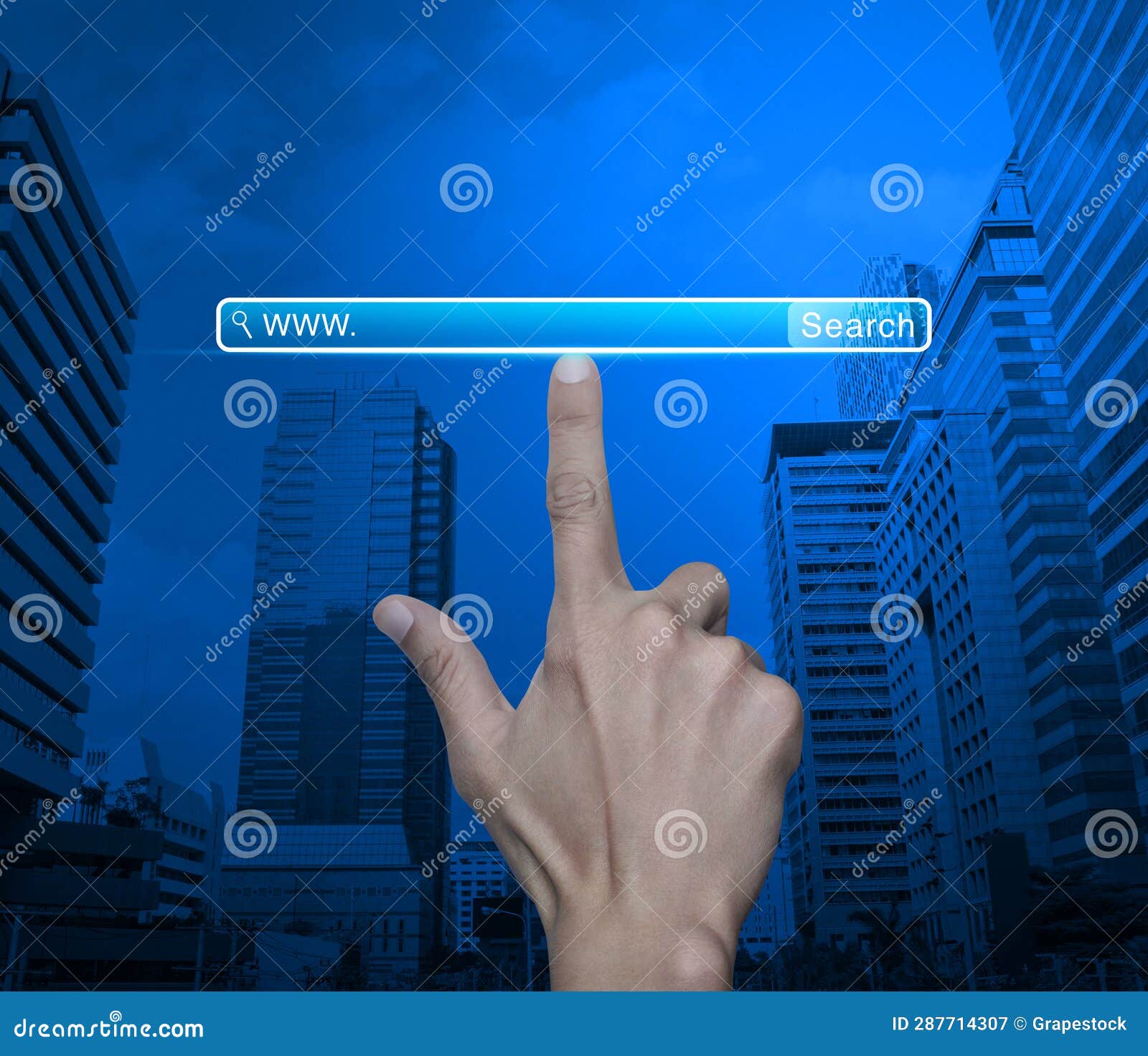 Searching System and Internet Concept Stock Image - Image of button ...