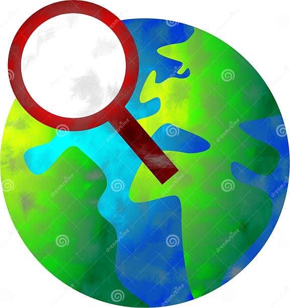 Searching world stock illustration. Illustration of world - 795041