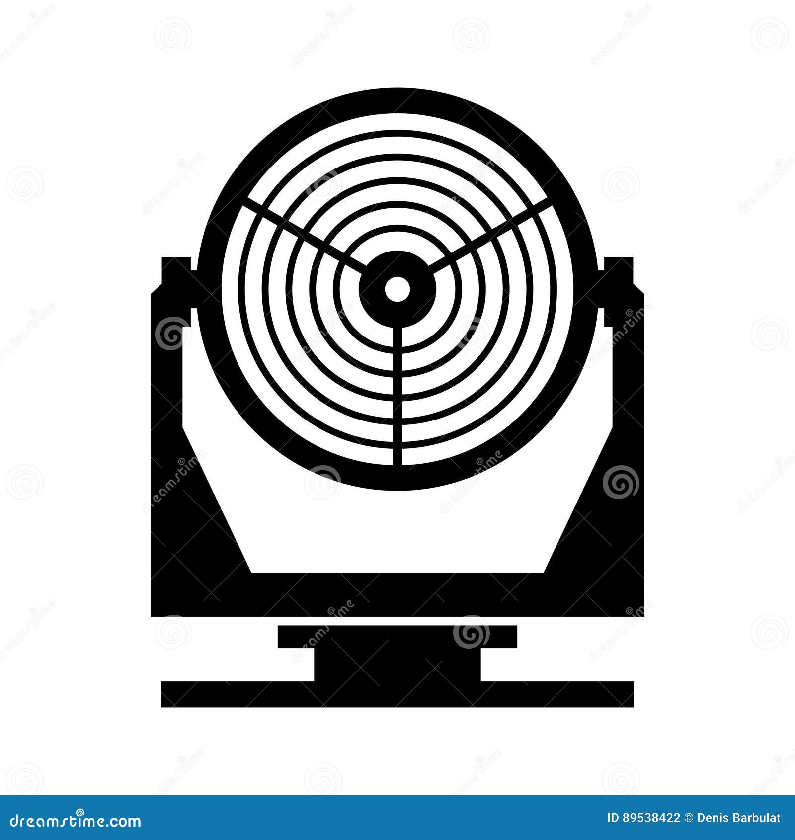 Searchlight stock vector. Illustration of graphic, design - 89538422