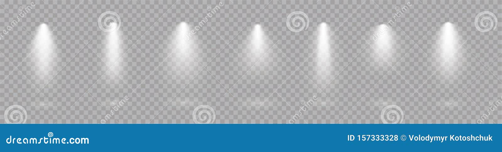 Searchlight Collection for Vector Spotlights Light Transparent Effects ...