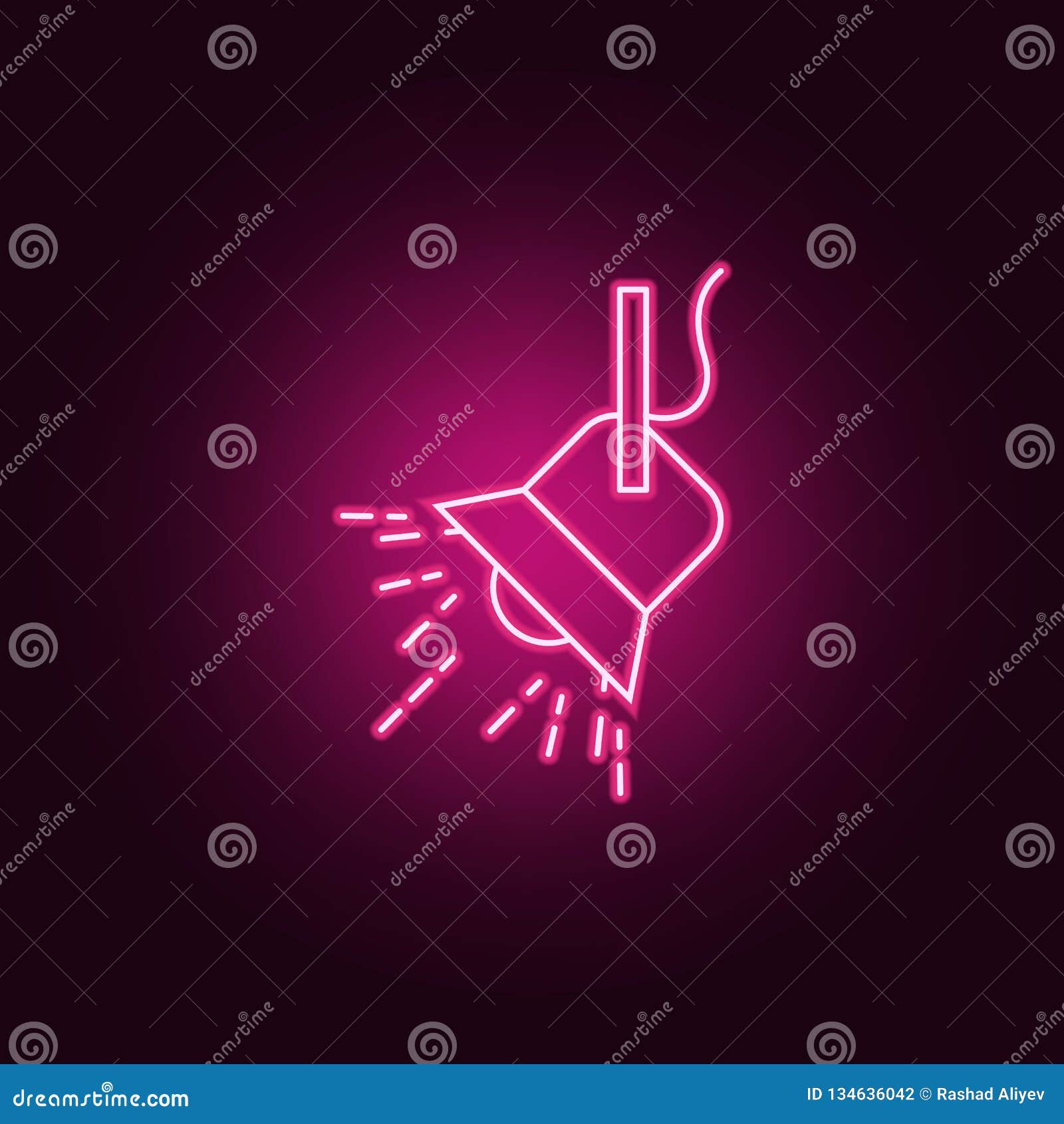 Searchlight Icon. Elements of Spotlight in Neon Style Icons Stock ...