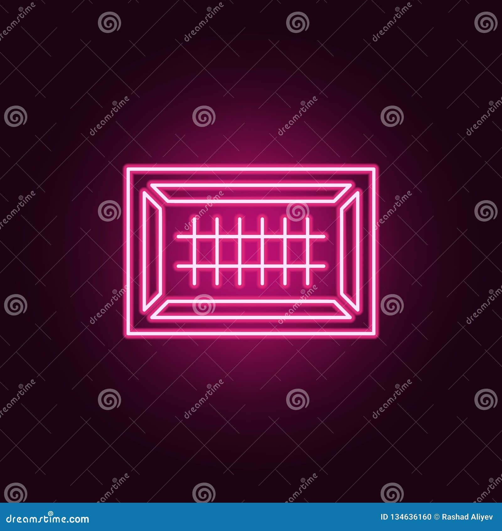 Searchlight Icon. Elements of Spotlight in Neon Style Icons Stock ...