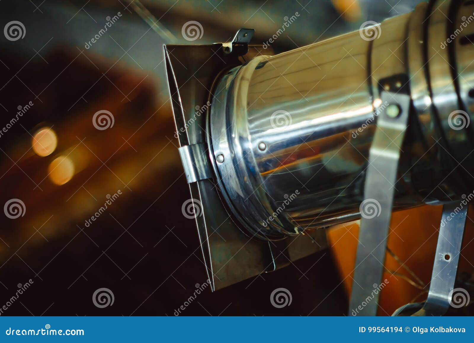 Searchlights Hang on the Concert Stage Stock Photo - Image of colorful ...