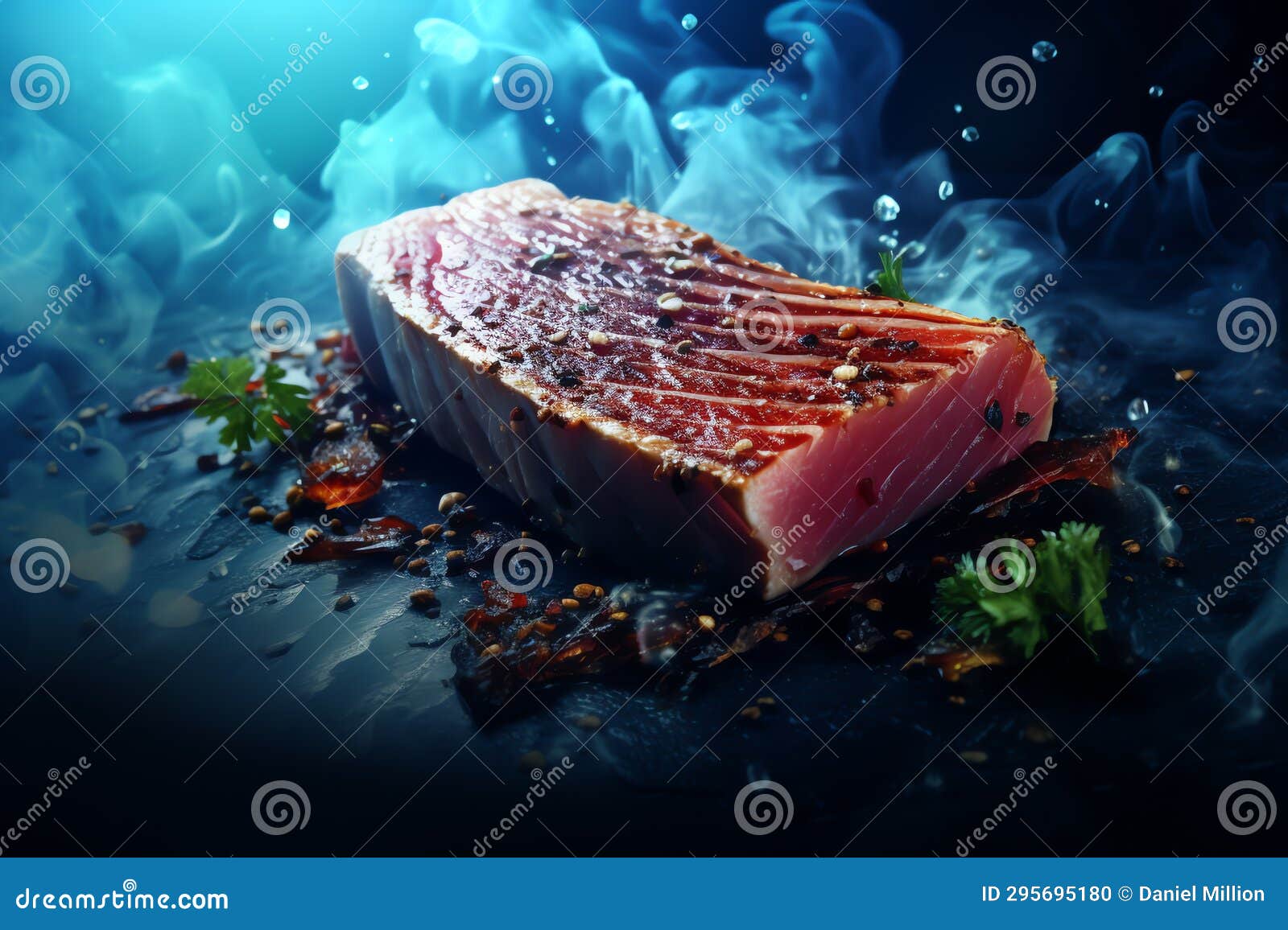 Raw Tuna Steak Isolated, Red Sea Fish Fillet, Fresh Tuna Filet, Seafood ...