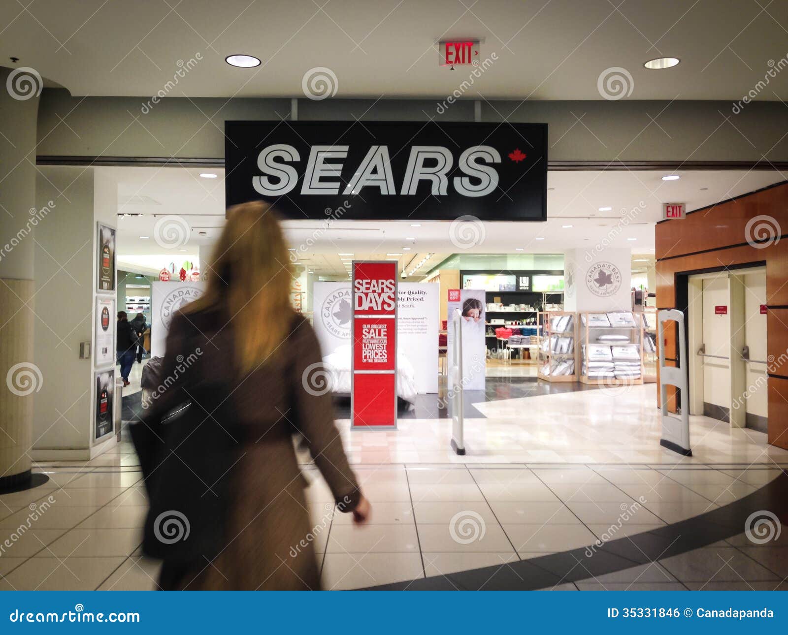 Sears En El Centro De Eaton Foto editorial - Imagen de ontario, almacén ...