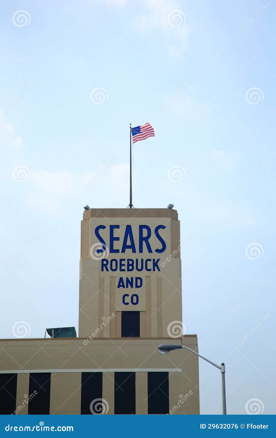 Vintage SEARS Retro Signage Houston Mid-Century Editorial Image ...