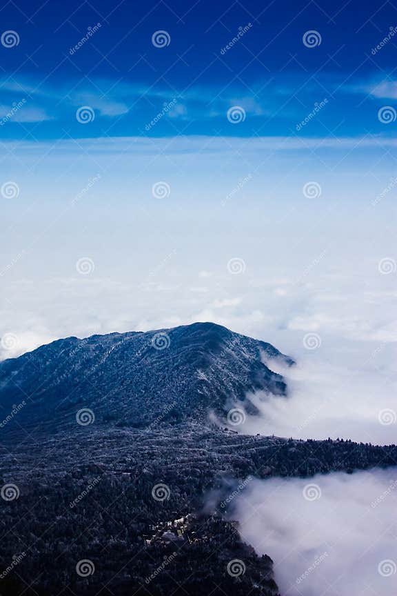 Seas of clouds stock photo. Image of scenery, peak, nature - 23276806