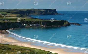 Seascape stock photo. Image of ulster, beach, fields, ocean - 207886