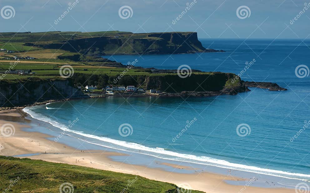Seascape stock photo. Image of ulster, beach, fields, ocean - 207886