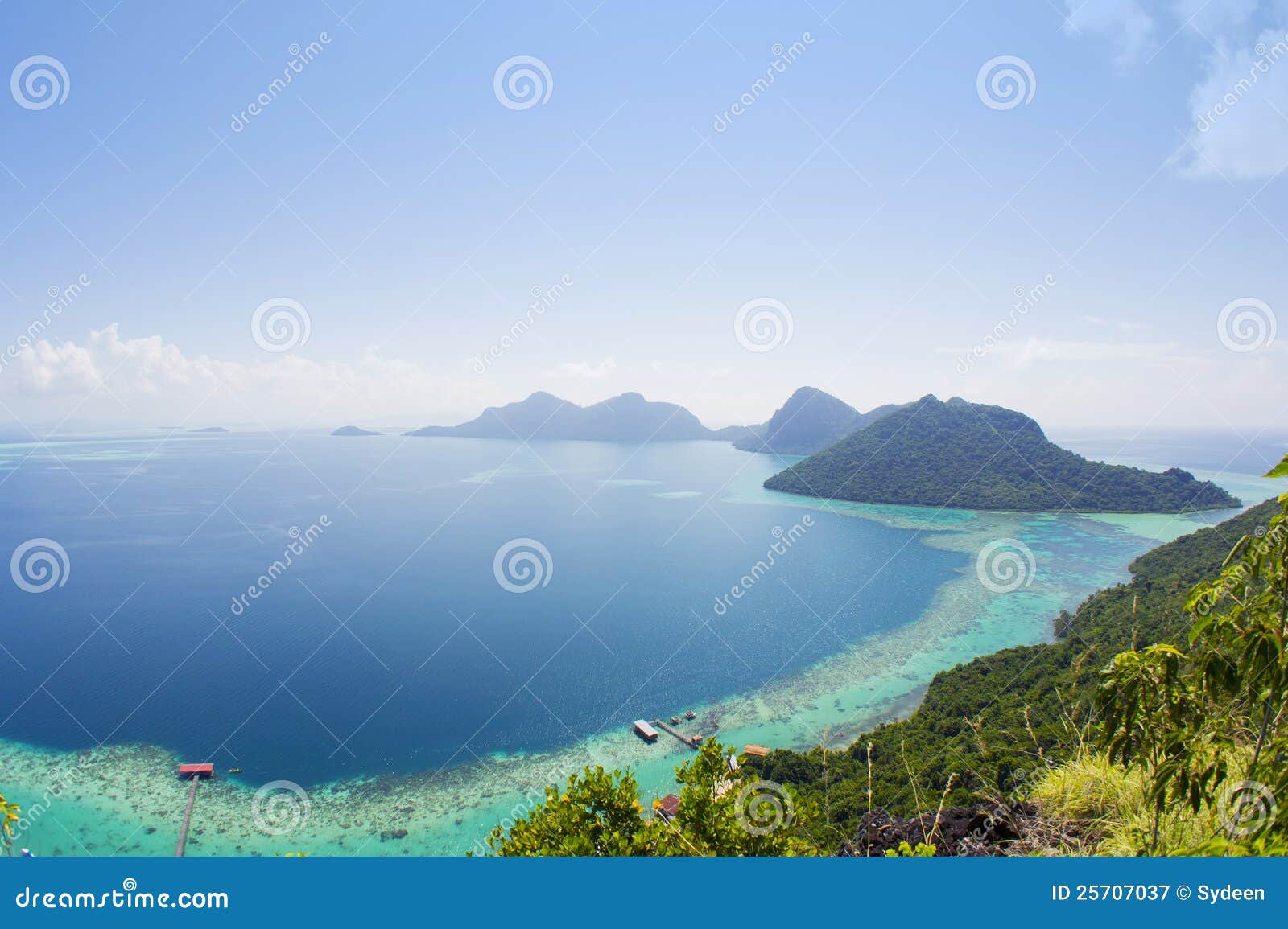 Seascape with blue sky stock image. Image of nature, view - 25707037
