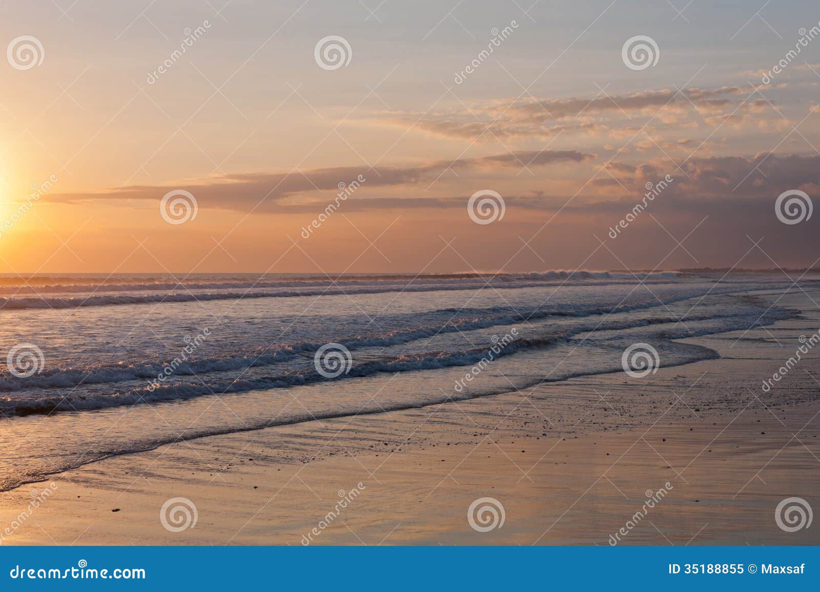 Seascape with calm ocean stock image. Image of beautiful - 35188855