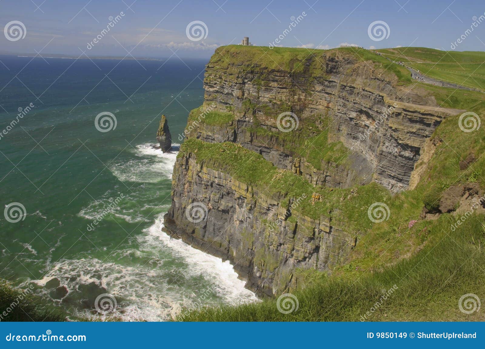 Seascape and Cliff Landscape Stock Image - Image of atlantic, outside ...