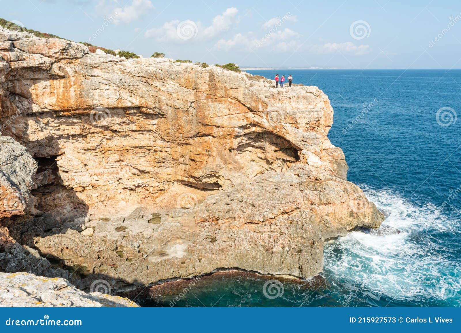 Seascape, Cliff in the Mediterranean Sea, Greatness of Nature Stock ...