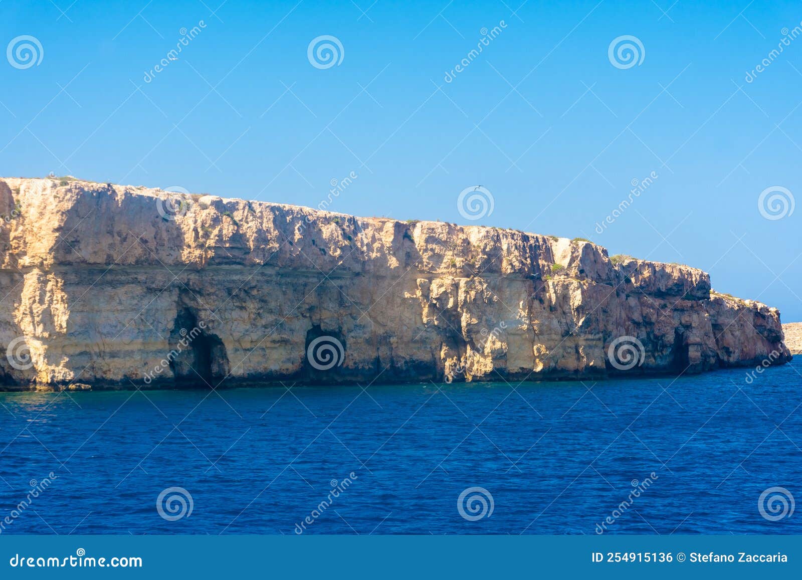 Seascape with the Cliffs of Northern Malta Stock Photo - Image of ocean ...