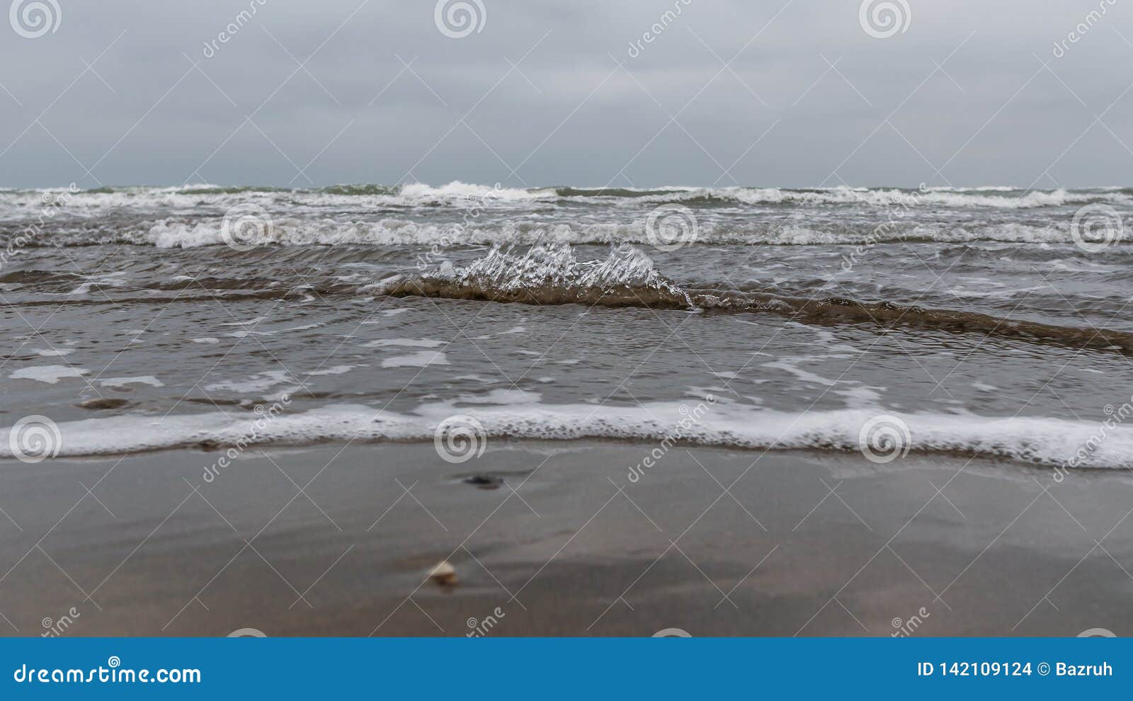 Seascape in Cloudy Cold Weather Stock Photo - Image of cloud, cold ...