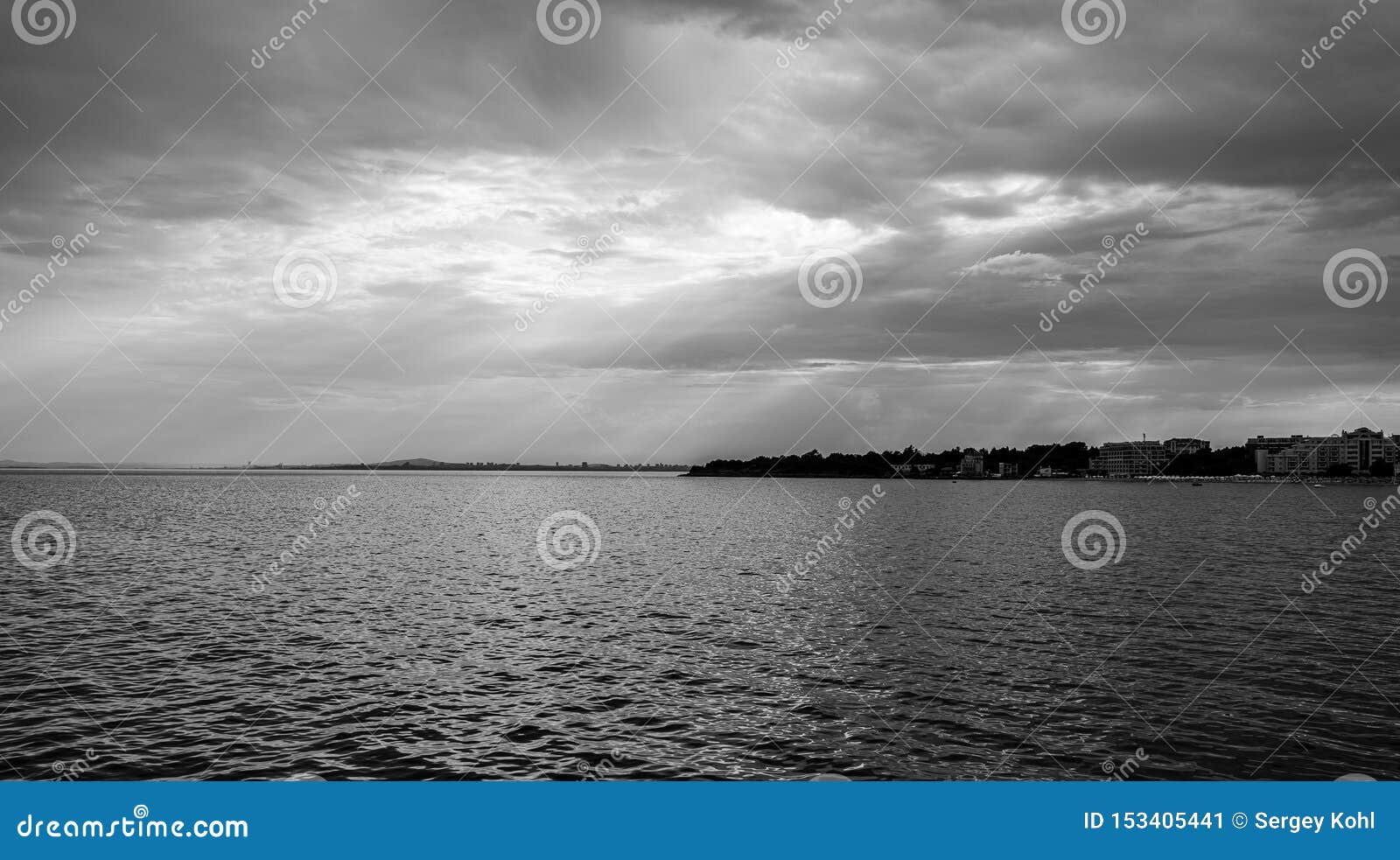 Evening Overcast Sky and the Rays of the Sun Stock Image - Image of ...