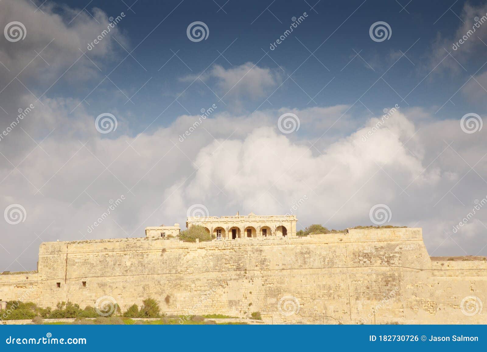 Seascape of the Fort Ricasoli Stock Photo - Image of malta, heritage ...