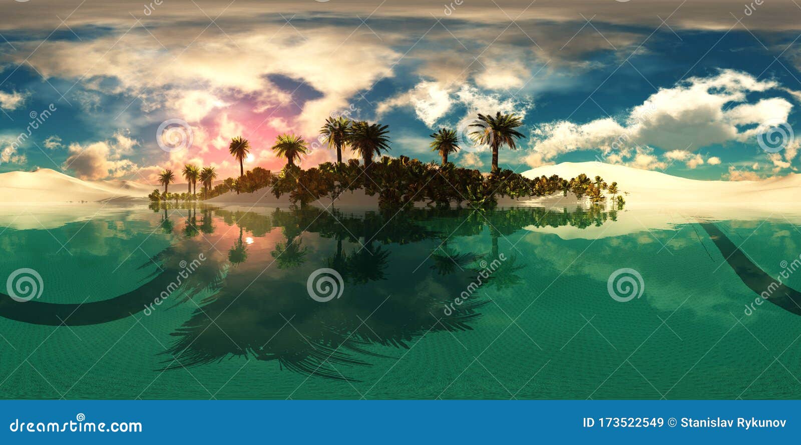 Seascape, HDRI, Environment Map Stock Illustration - Illustration of ...