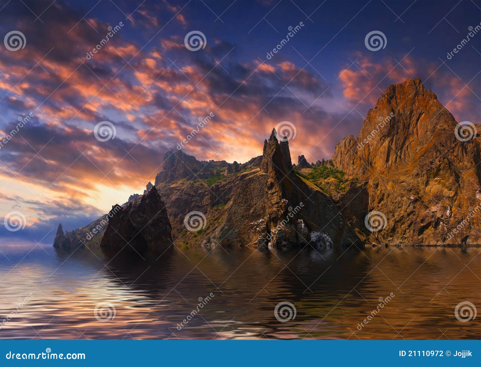 Seascape with high cliffs stock photo. Image of spring - 21110972
