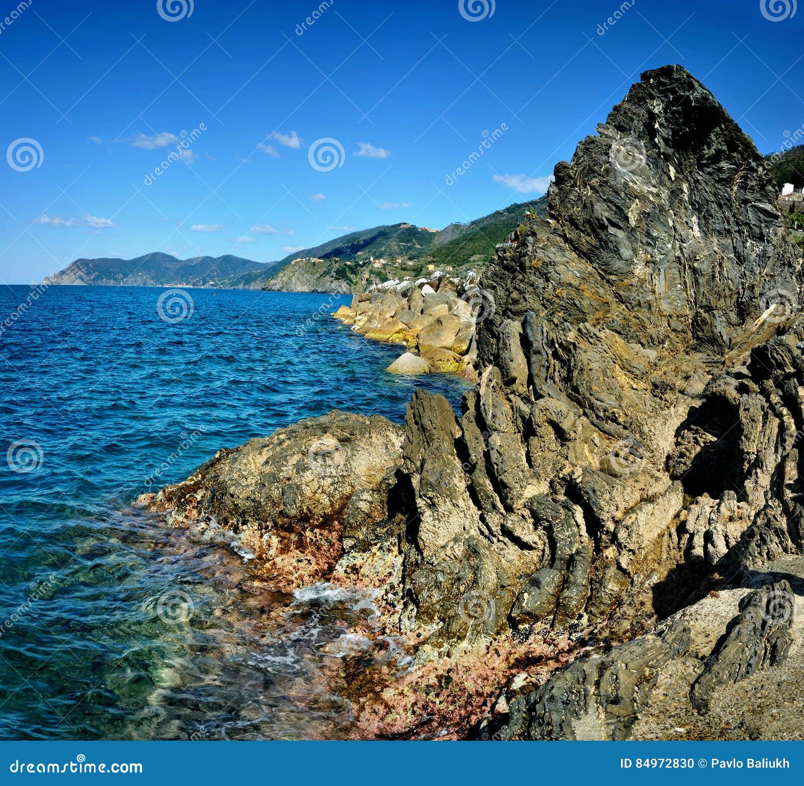 Seascape with Rocks on Coast Stock Photo - Image of nature, color: 84972830