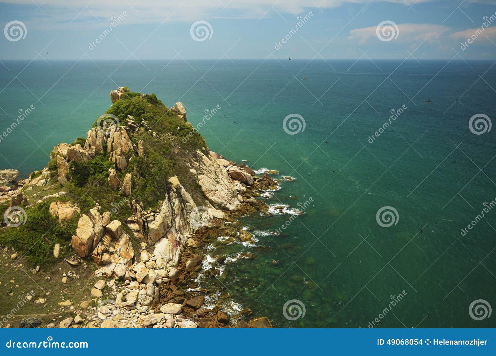Seascape. Rocks and sea stock photo. Image of height - 49068054