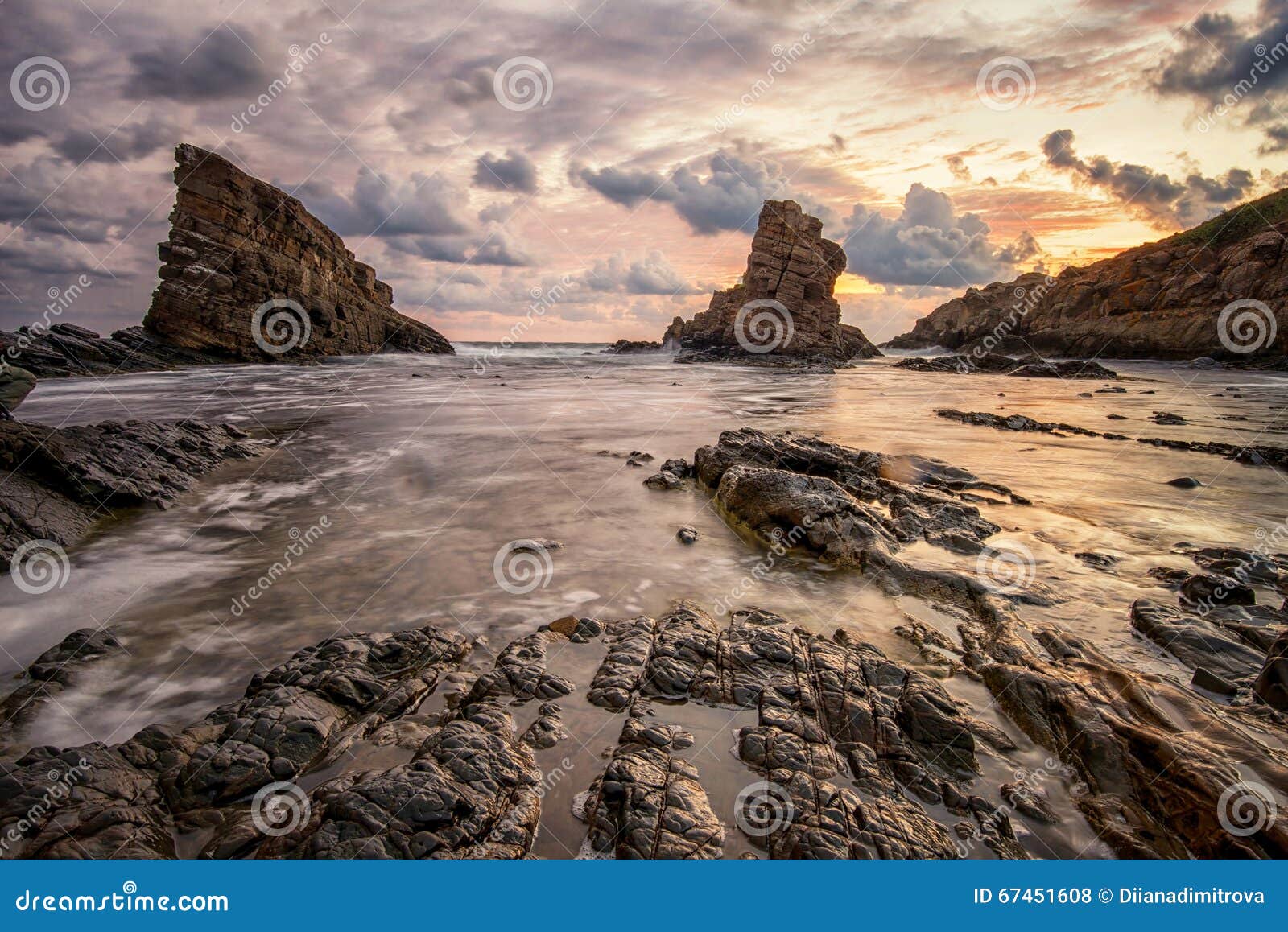 Seascape with rocks stock photo. Image of natural, blue - 67451608