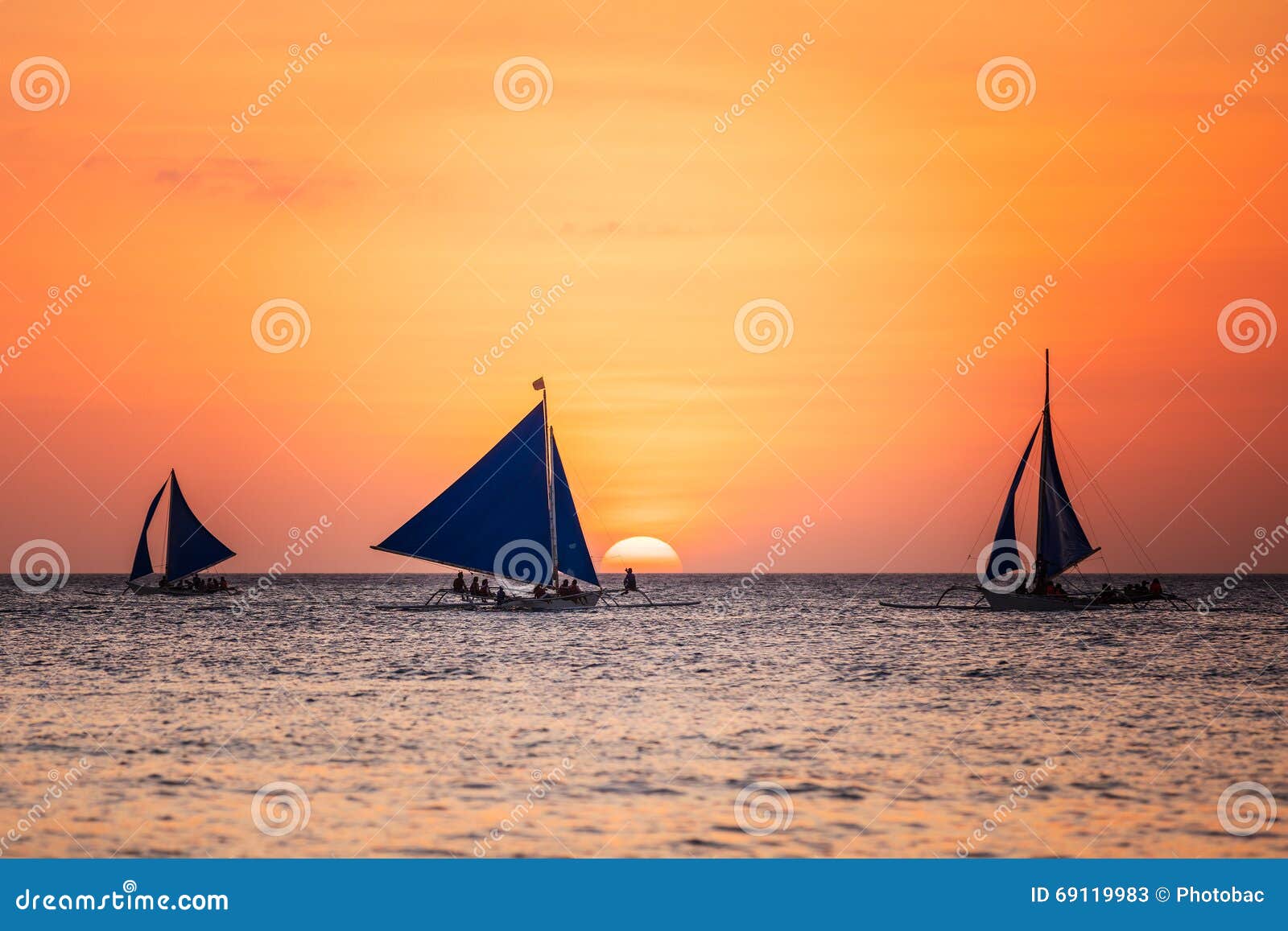 Seascape with a sailboat stock image. Image of seascape - 69119983
