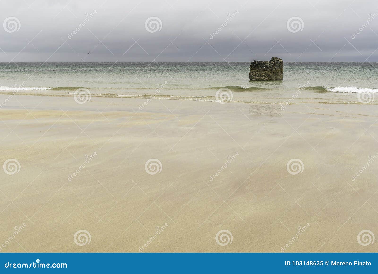 View of Sango Sands beach stock image. Image of bridge - 103148635