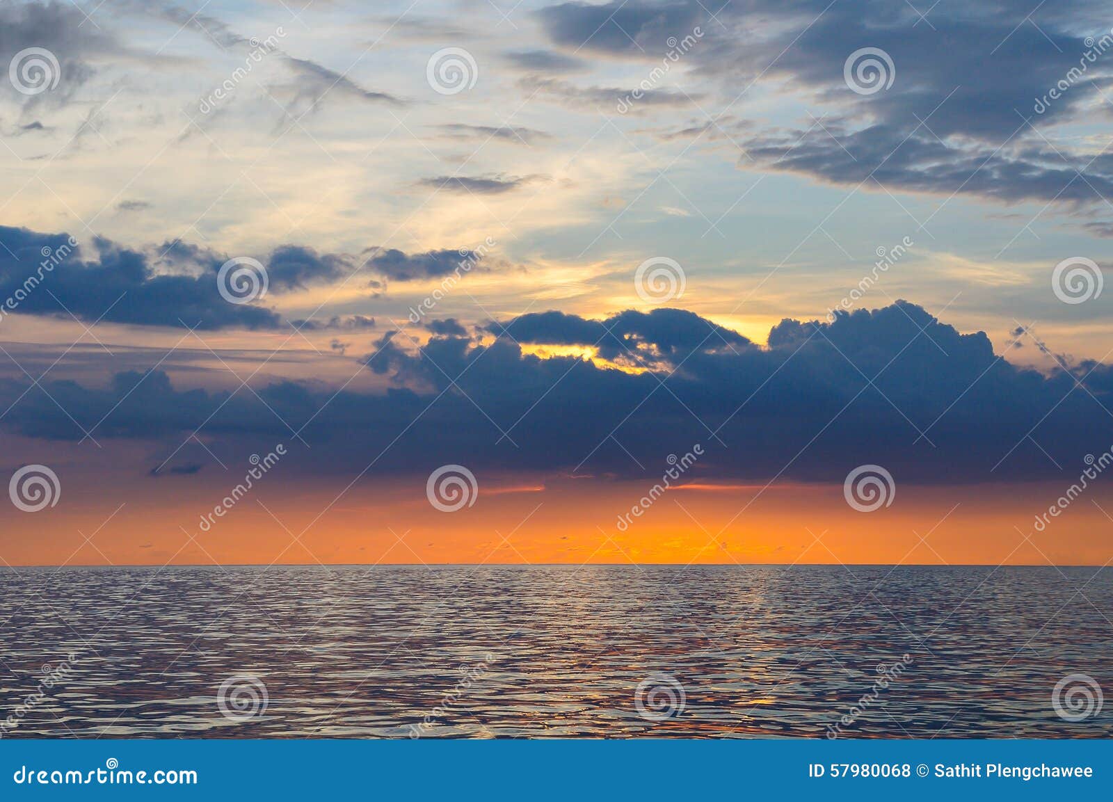 Seascape of Similand during Sunset, Lowkey, Background Stock Photo ...