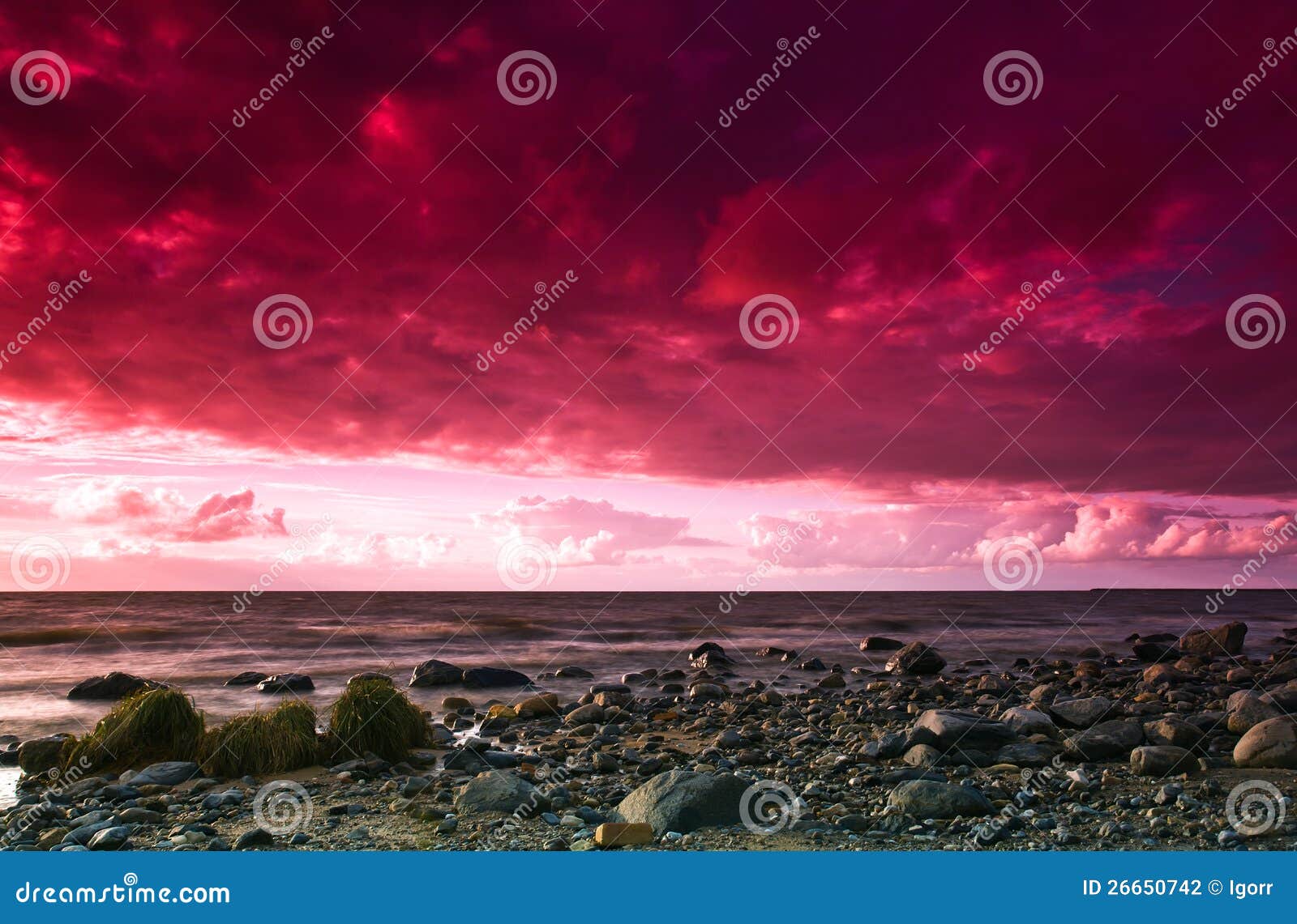 Seascape after storm stock photo. Image of colorful, dramatic - 26650742