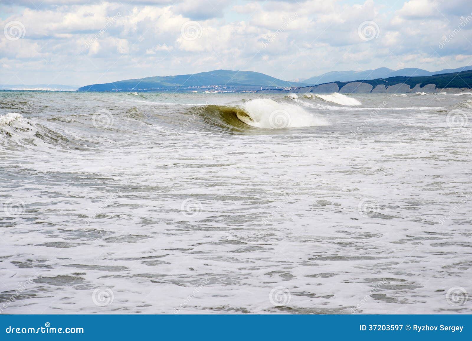 Seascape. storm waves stock image. Image of ocean, storm - 37203597