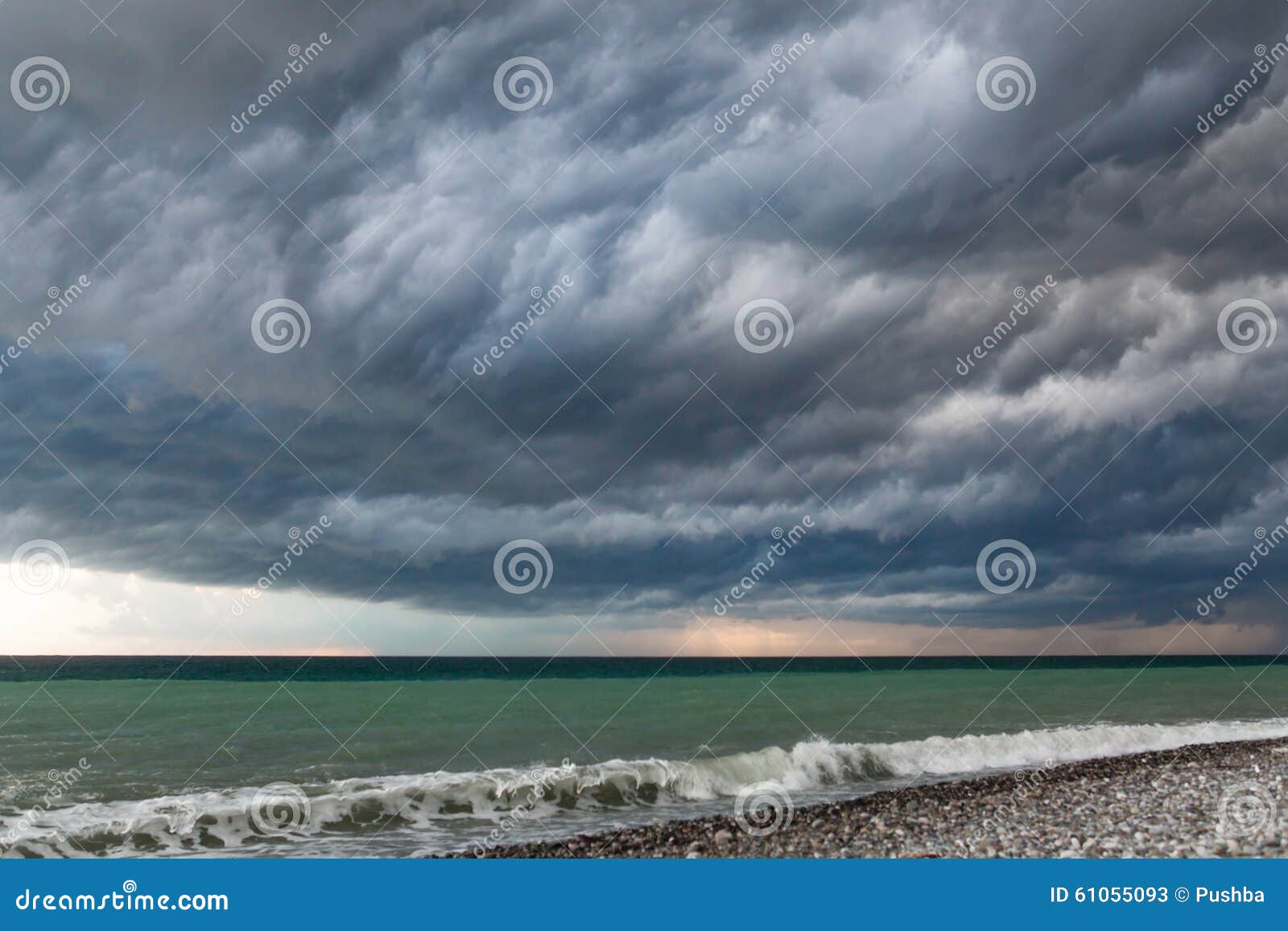 Seascape - Stormy Sky and Raging Sea Stock Image - Image of lots ...