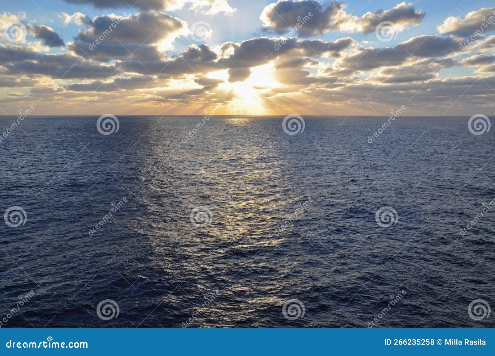 Sunset at the Atlantic Ocean Stock Photo - Image of dusk, morning ...