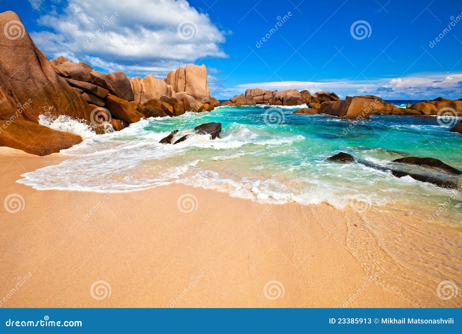Seascape view stock image. Image of paradise, calm, rock - 23385913