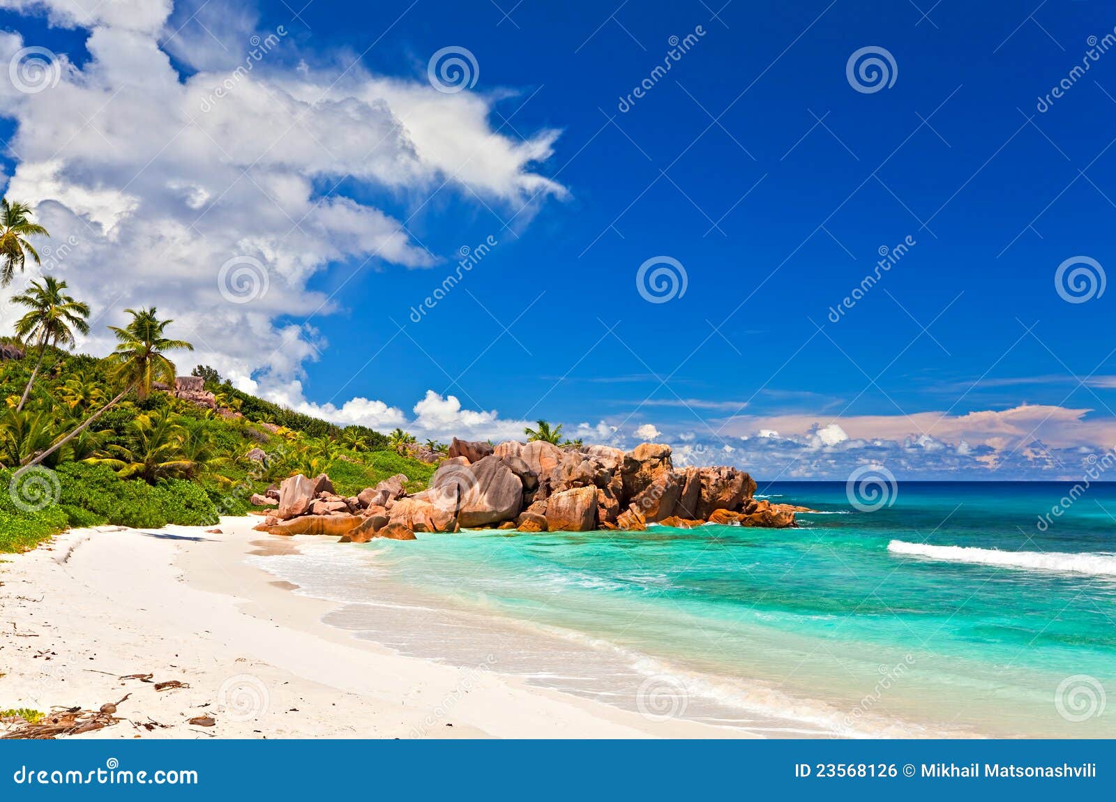 Seascape view stock photo. Image of sand, rock, equator - 23568126