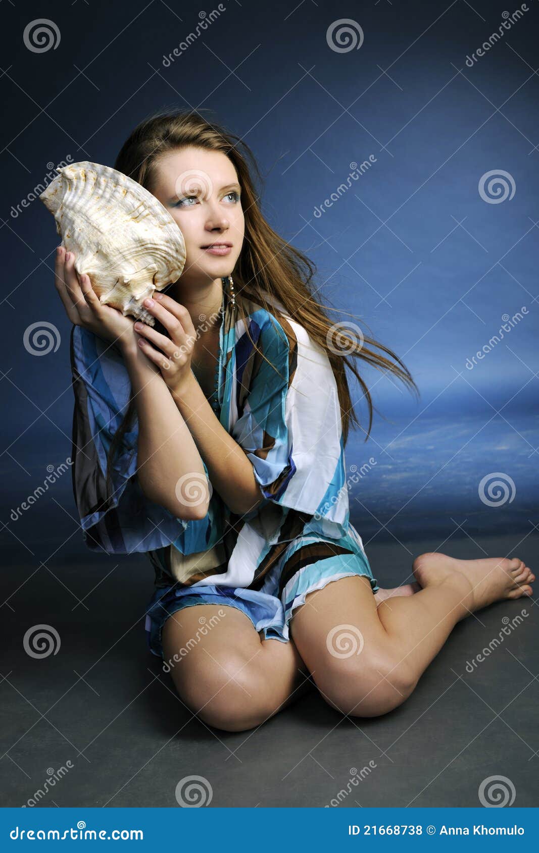 Seashell stock photo. Image of vertical, portrait, shell - 21668738