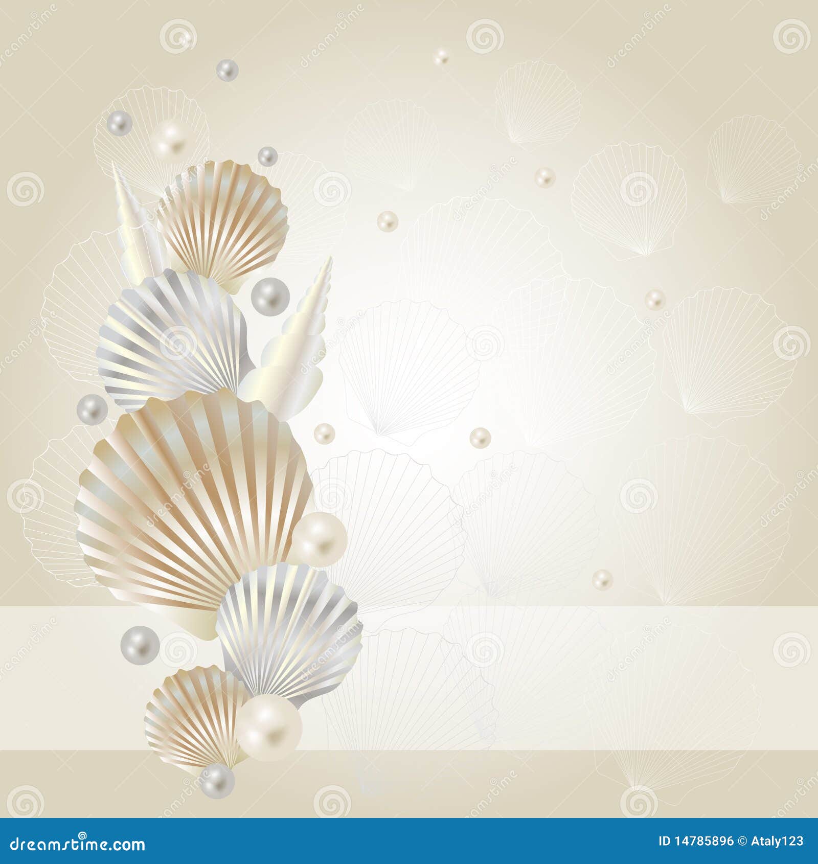 Free Printable Seashell Theme Background