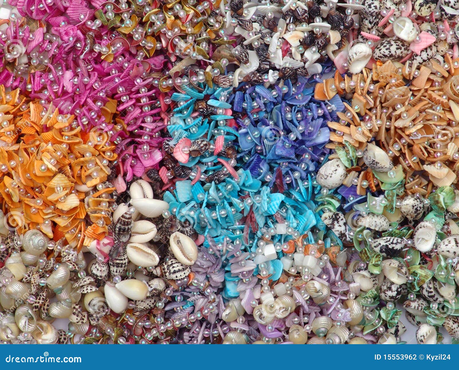 Seashell beads texture stock photo. Image of ornament - 15553962
