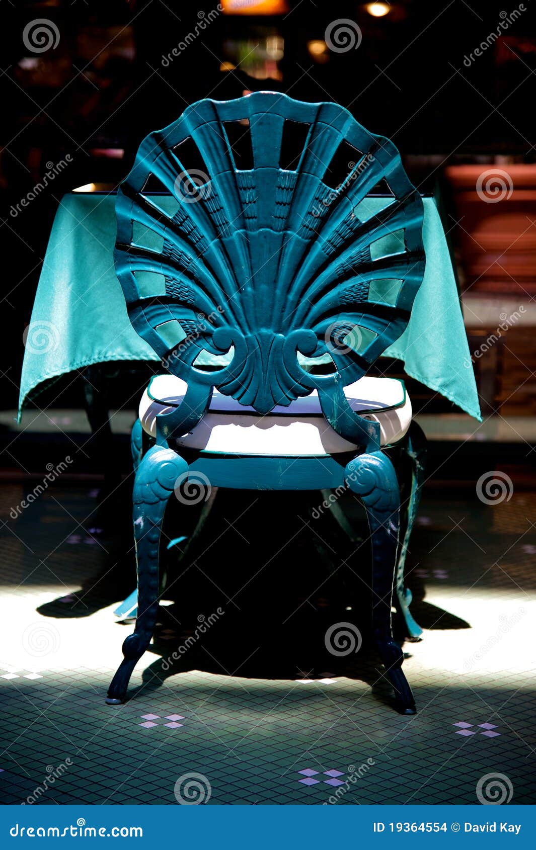 Seashell Chair stock photo. Image of resturant, empty - 19364554