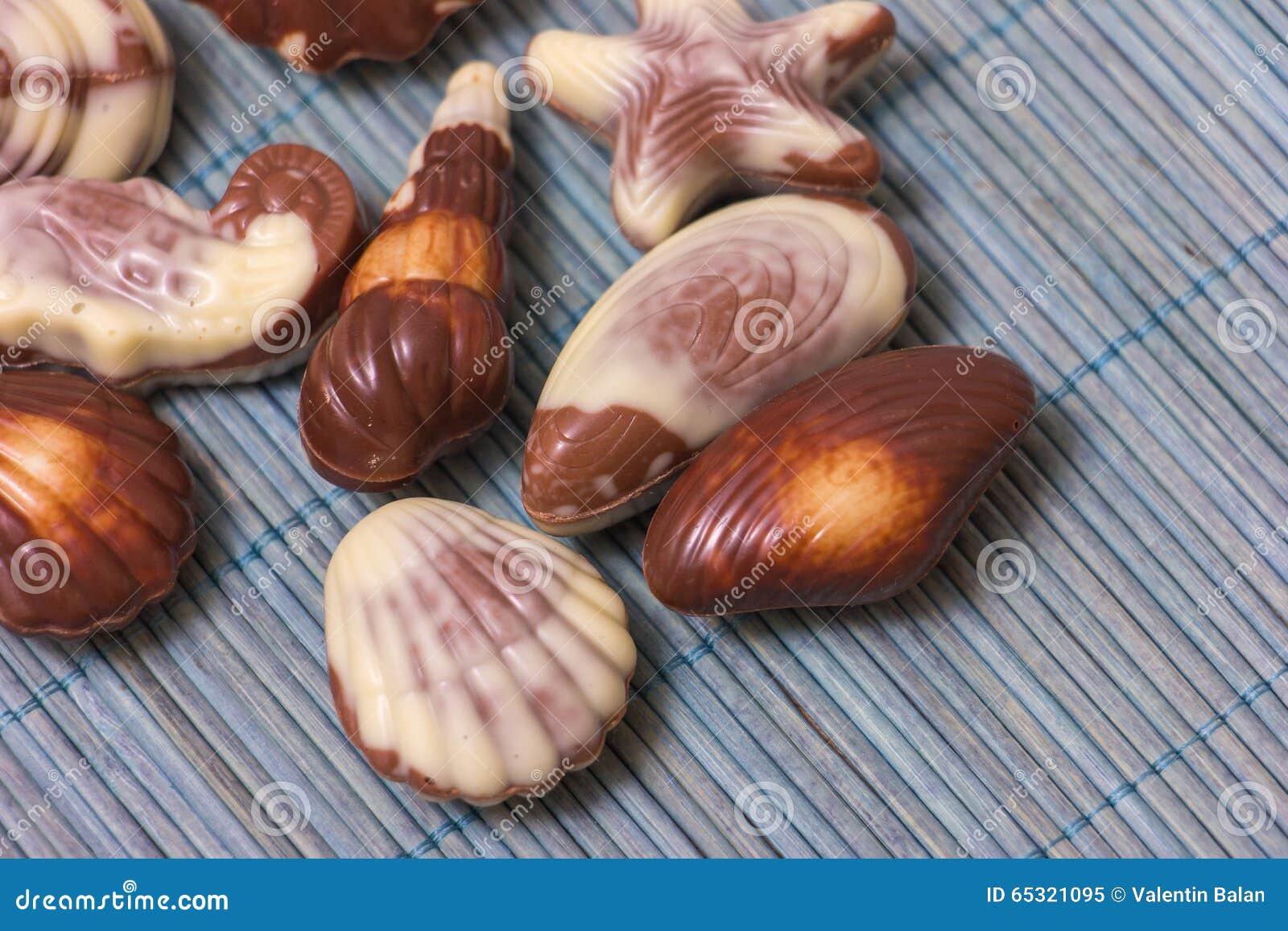 Seashell Chocolates stock image. Image of candy, treat - 65321095