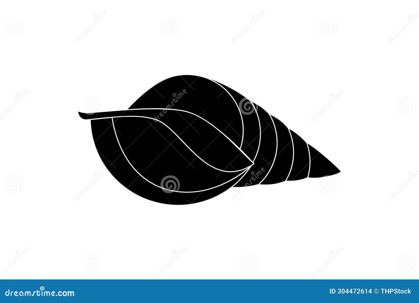 Conch Seashell Icon Vector stock illustration. Illustration of shells ...