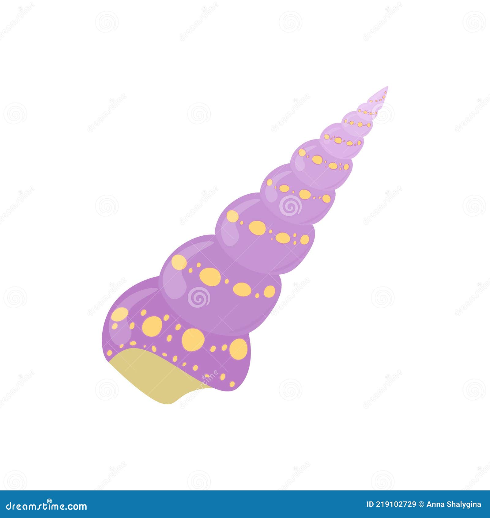 Conus Sea Shell. Hand Drawn Sketch Style Vector Drawing. Isolated On ...