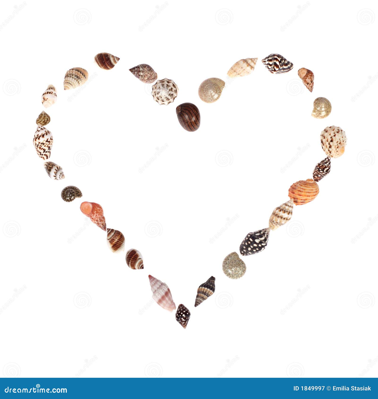 Seashell heart stock image. Image of birthday, idea, anniversary - 1849997