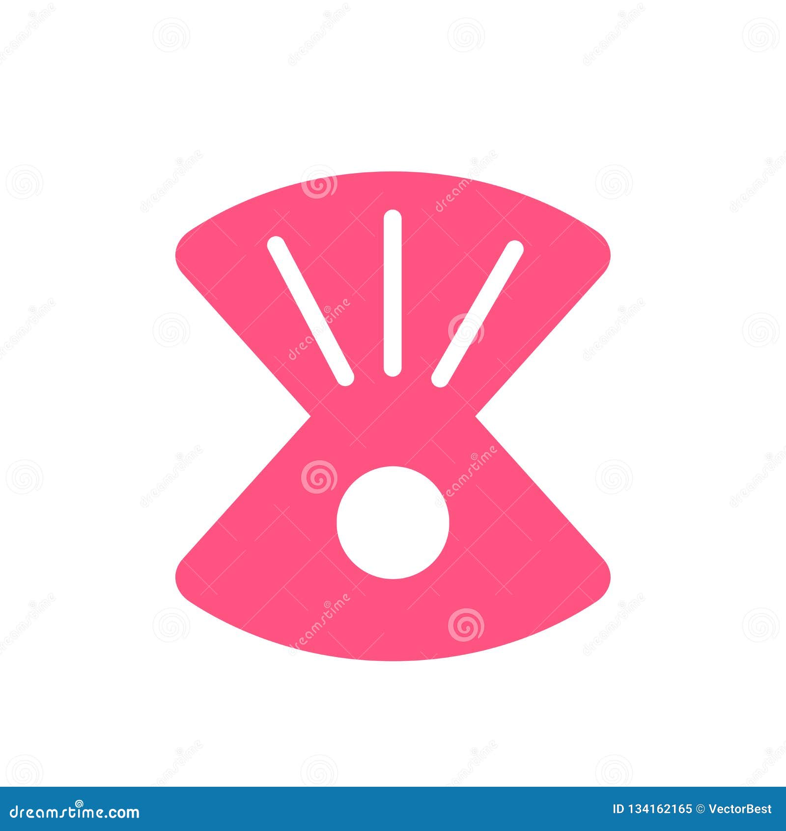 Seashell Icon Vector Sign and Symbol Isolated on White Background Stock ...